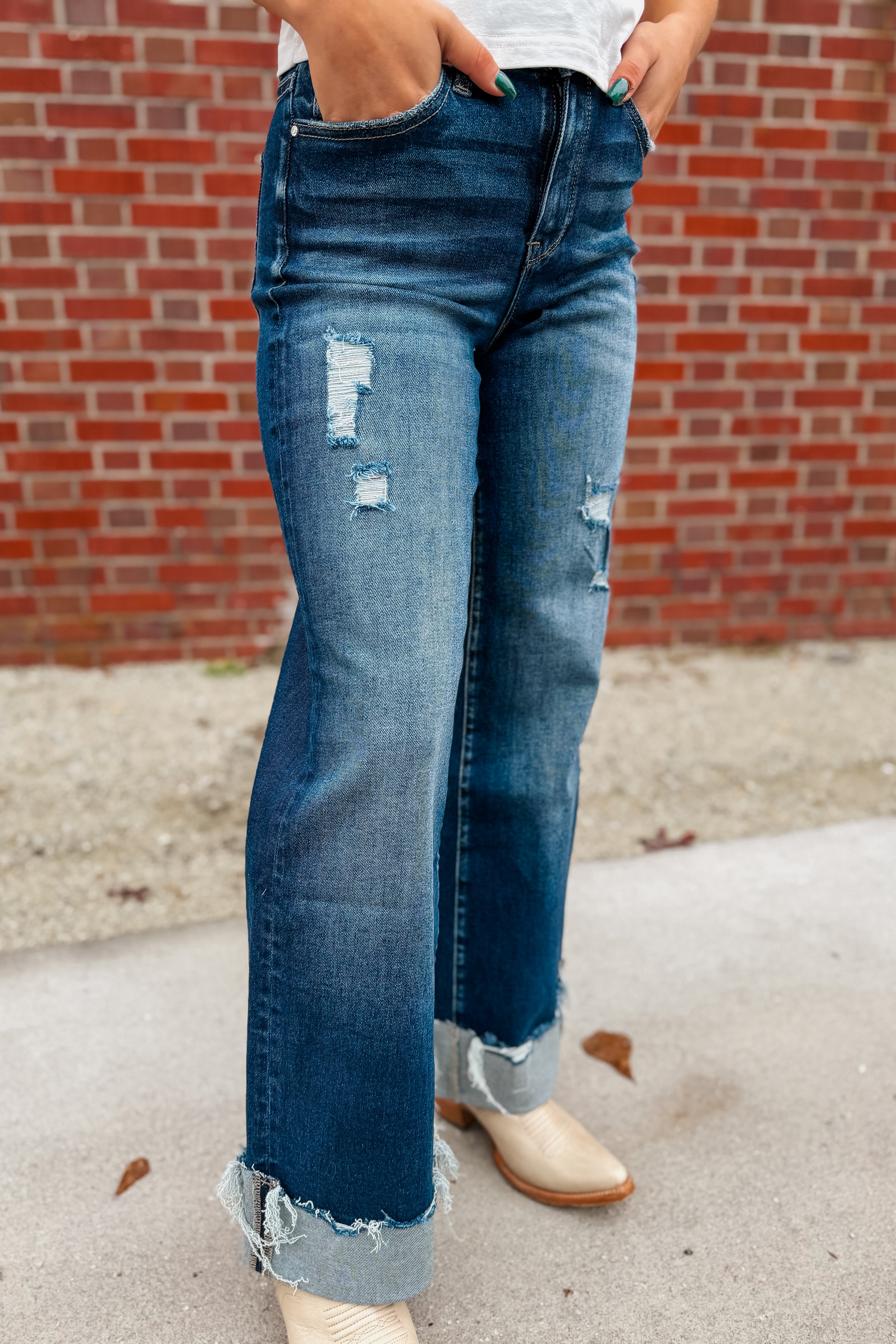 Canyon Cuffed Jeans – The Midwest Cowgirl